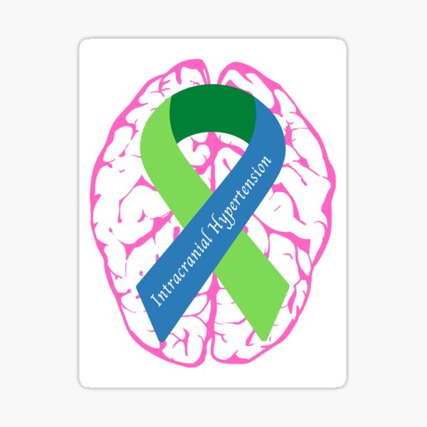"IIH Awareness Ribbon" Sticker for Sale by meglick | Redbubble