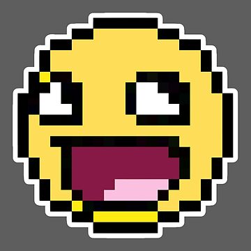 "Awesome Face 8-bit" Art Board Print for Sale by misdememeor | Redbubble
