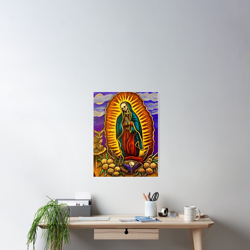 "Santa Muerte Virgen Painting by Antonio Rael" Poster for Sale by ...