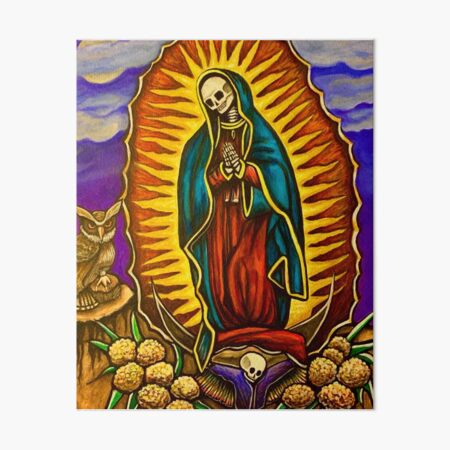 "Santa Muerte Virgen Painting by Antonio Rael" Art Board Print for Sale ...