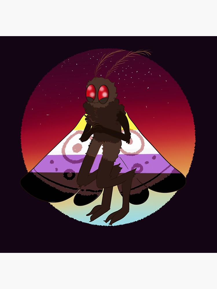 "Nonbinary pride moth " Sticker by Artfromtheabyss | Redbubble