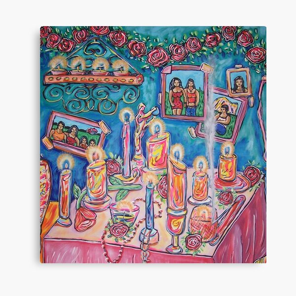 "Las Memorias LGBTQ Dia de Los Muertos Altar Painting by Antonio Rael ...