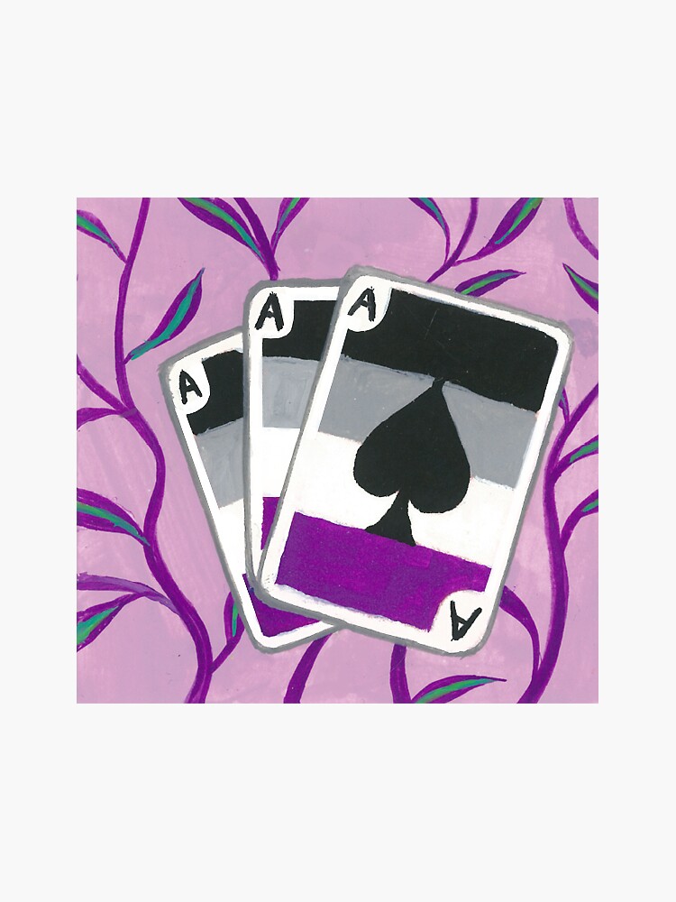 Ace Of Spades Asexual Pride Flag Sticker For Sale By Sosasosa2022