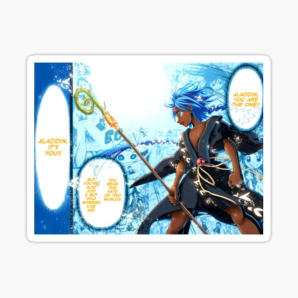 "Aladdin (Magi)" Sticker for Sale by drapsmann | Redbubble