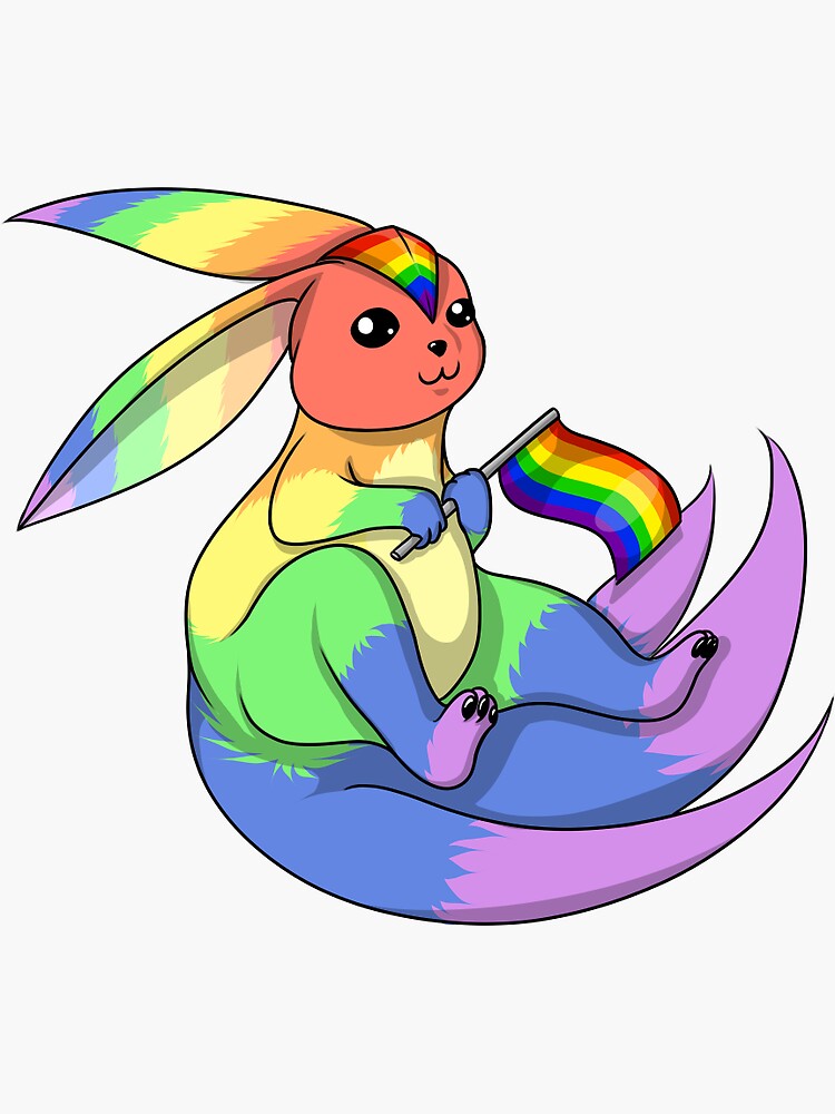 "Pride Carbuncle - Rainbow" Sticker for Sale by ShinKerron | Redbubble