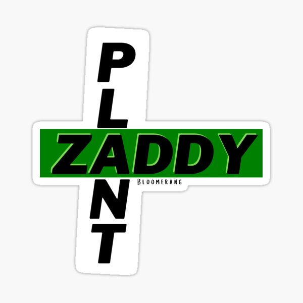 "Plant Dad Crossword Design Daddy Zaddy" Sticker for Sale by the ...
