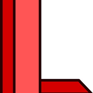 "Block Letter L" Sticker for Sale by RinozaRose | Redbubble