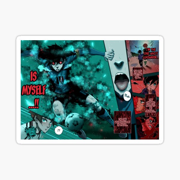 "Itoshi Rin’s Rage" Sticker for Sale by drapsmann | Redbubble