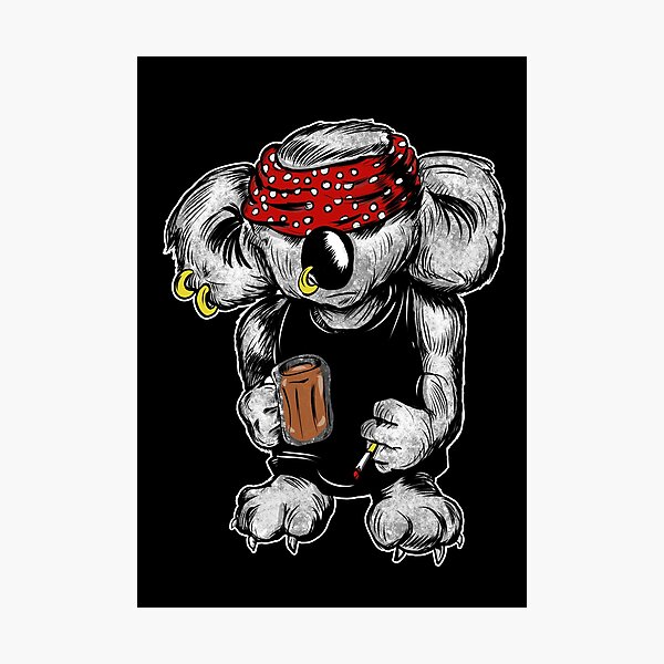 "Color Drop Bear kümmert sich nicht um deine Gefühle" Fotodruck von ...