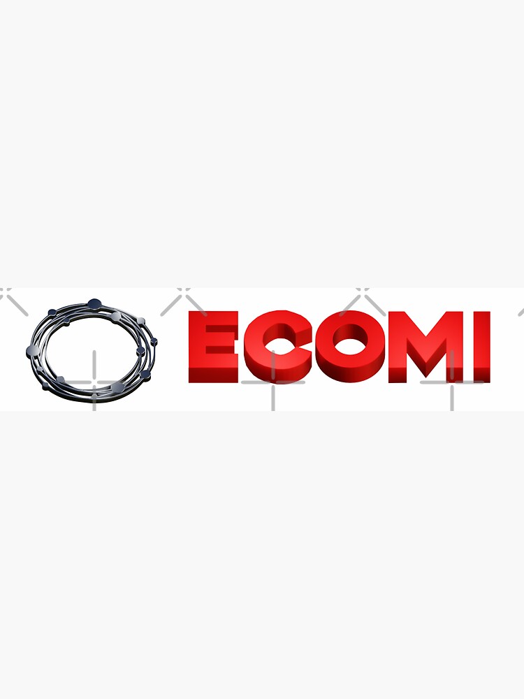 "ecomi 3D" Sticker for Sale by kombos | Redbubble