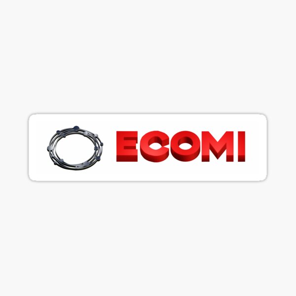 "ecomi 3D" Sticker for Sale by kombos | Redbubble