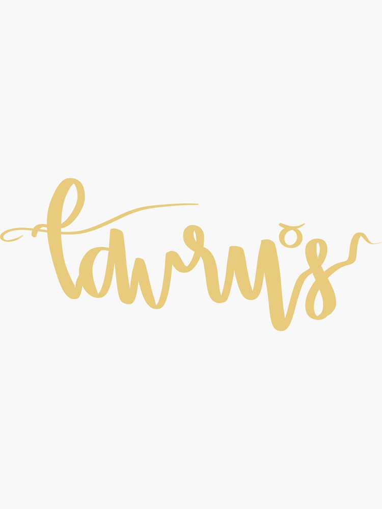 "Taurus gold lettering" Sticker by itsllamaa | Redbubble