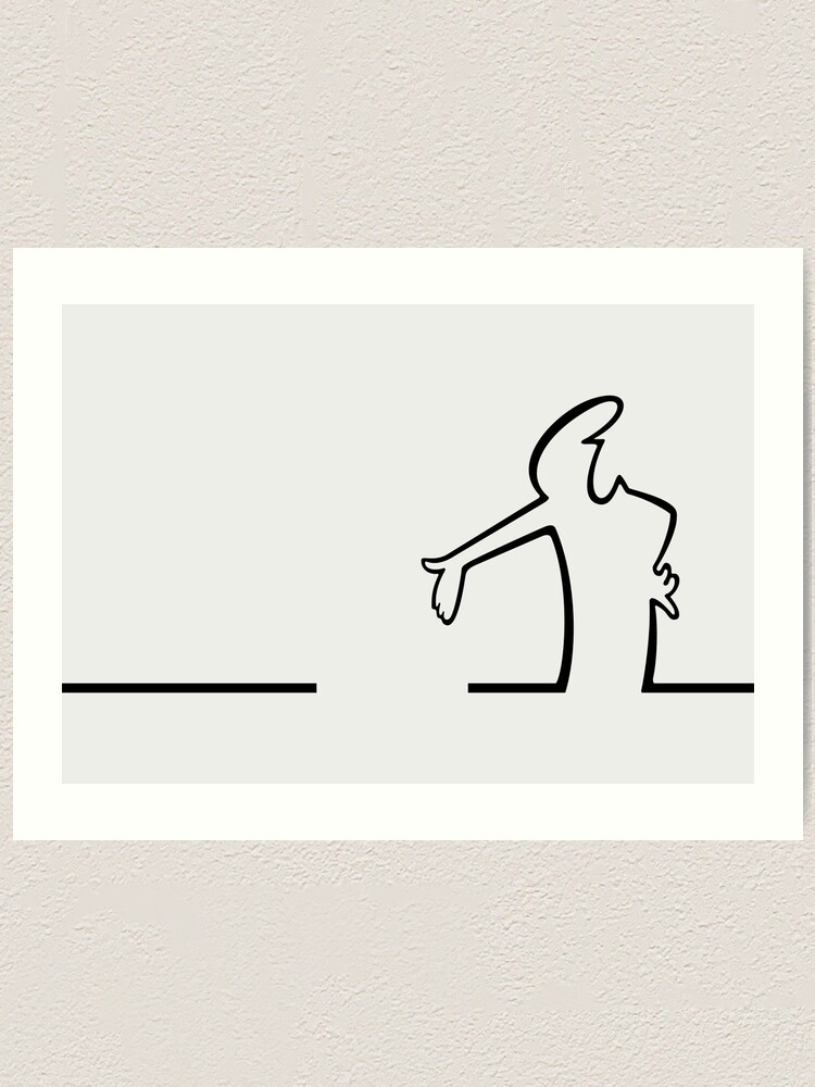 "La Linea" Art Print for Sale by REMA-REPUBLIC | Redbubble