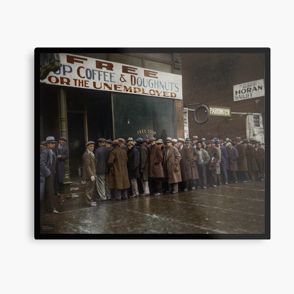 "Al Capone’s Soup Kitchen, Chicago, 1931" Metal Print by klassixx ...