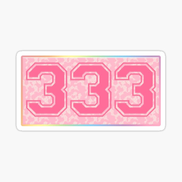 "333 angel number cow print" Sticker for Sale by kellsstore | Redbubble