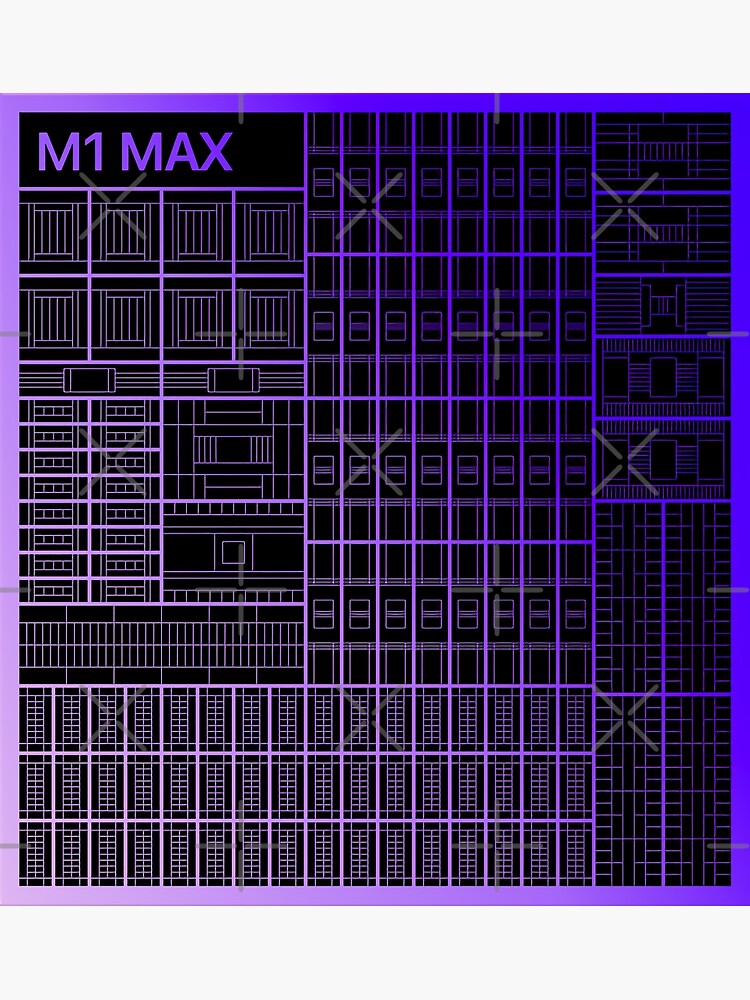 "Apple M1 Max Die Shot " Poster for Sale by ThunderRuler | Redbubble