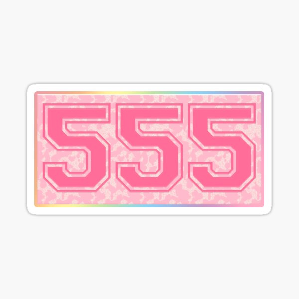 "555 angel number cow print" Sticker for Sale by kellsstore | Redbubble