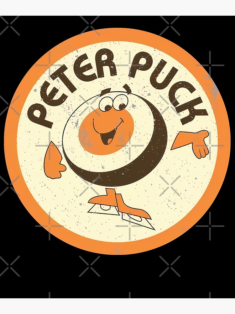 "Love Hockey Peter Design Puck Cartoon Character" Poster for Sale by ...