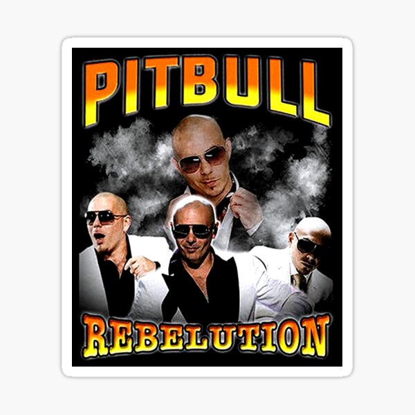 "Pitbull Mr.Worldwide Vintage" Sticker for Sale by GaryParkerrr | Redbubble
