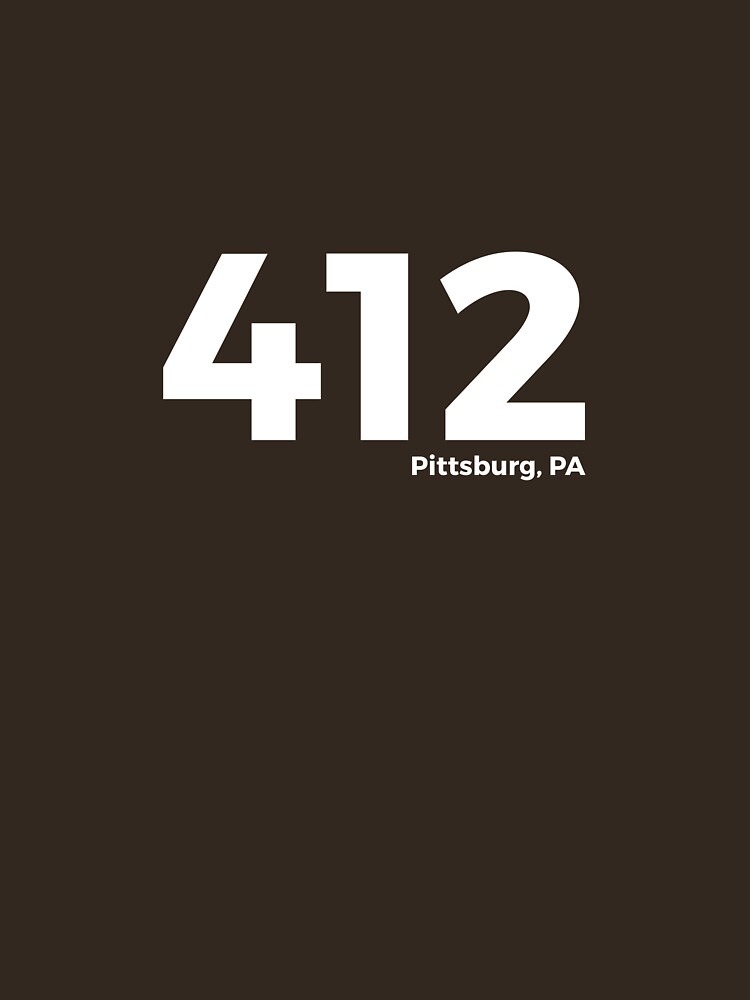 "Pittsburgh, Pennsylvania Area Code 412" T-shirt by AlwaysAwesome ...