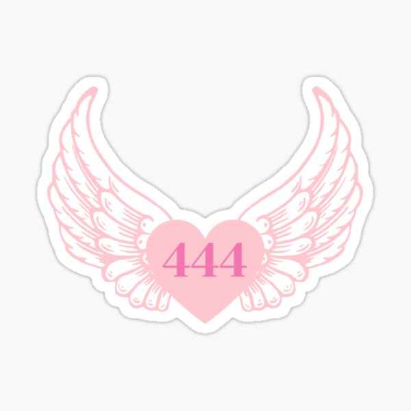 "444 angel number wings" Sticker for Sale by kellsstore | Redbubble