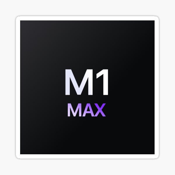 "Apple M1 Max Logo V1" Sticker for Sale by ThunderRuler | Redbubble