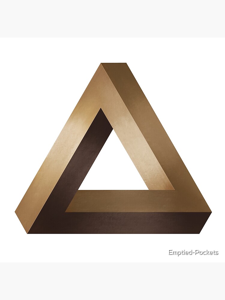 "The impossible triangle " Poster for Sale by Emptied-Pockets | Redbubble