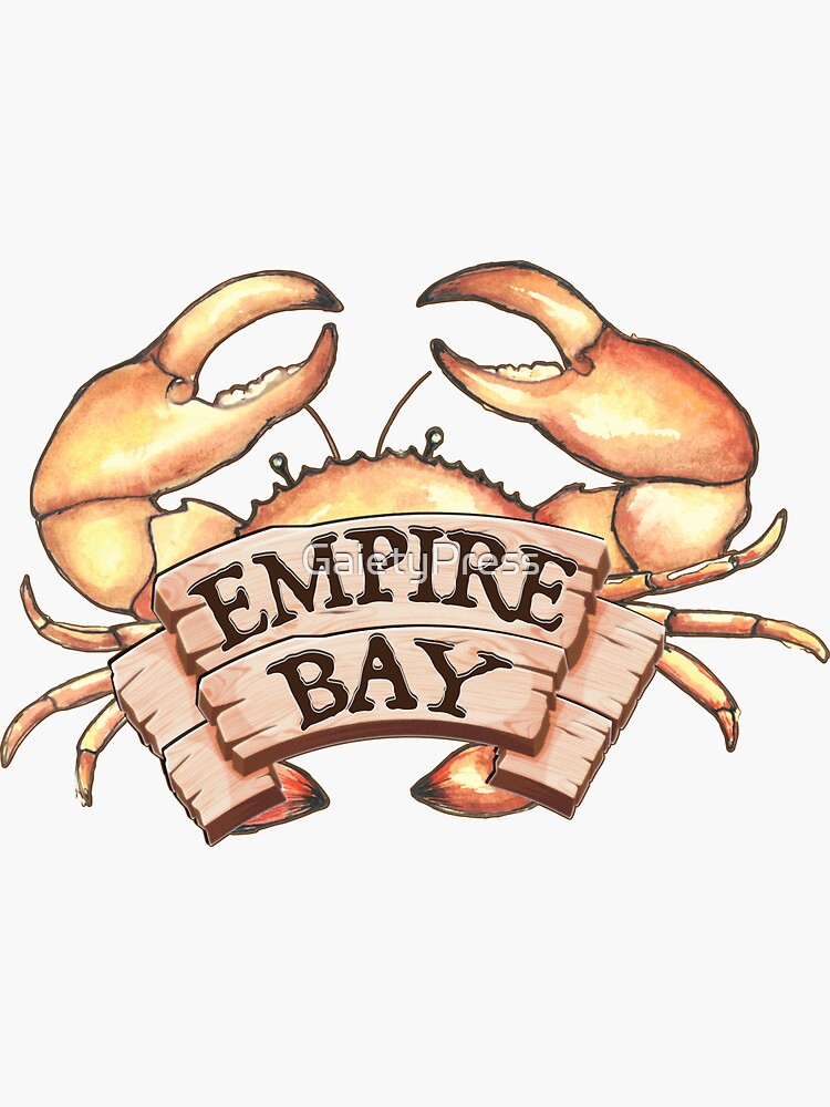 "Empire Bay Mud Crab" Sticker for Sale by GaietyPress | Redbubble