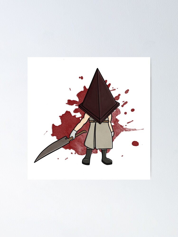 "Pyramid Head cartoon design" Poster for Sale by NayWadeArt | Redbubble