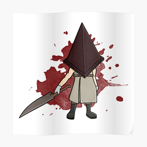"Pyramid Head cartoon design" Poster for Sale by NayWadeArt | Redbubble