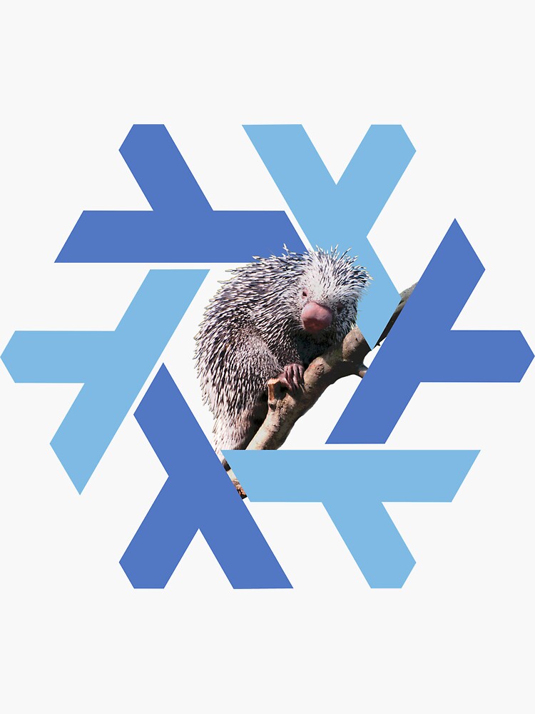 "Nixos 21.11 Porcupine" Sticker for Sale by mogorman | Redbubble
