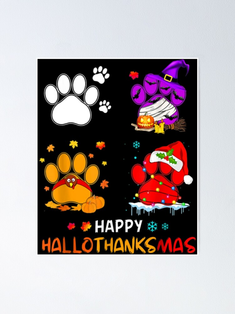 "Happy Hallo Thanks Mas " Poster for Sale by VolunteerCoalit | Redbubble