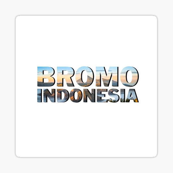 "the natural beauty of Mount Bromo, Malang, Indonesia" Sticker for Sale ...