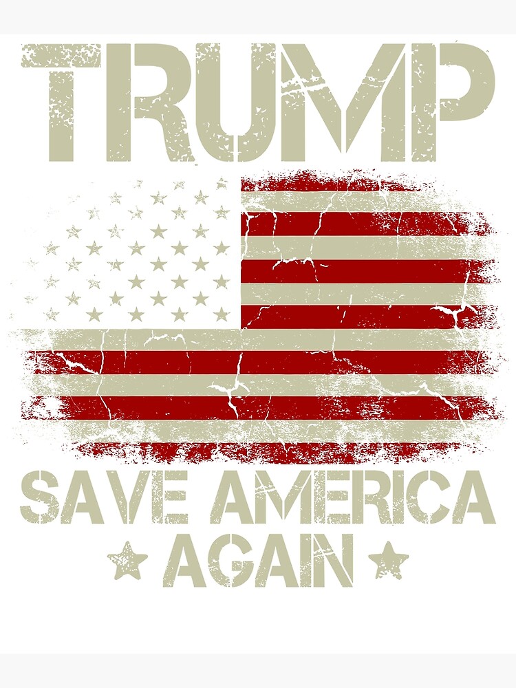 "Save America Again Trump 2024" Poster for Sale by DevonNease | Redbubble