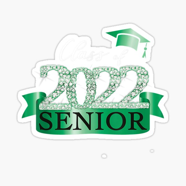 Pegatina « Traje de graduado verde de color verde de la escuela ...