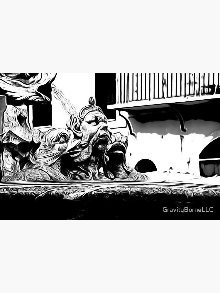 "Italian Gargoyle Fountain render" Sticker for Sale by GravityBorneLLC ...