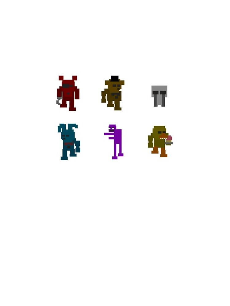 "Five Nights at Freddys - Mini-game Sprites Sticker" iPhone Case for ...