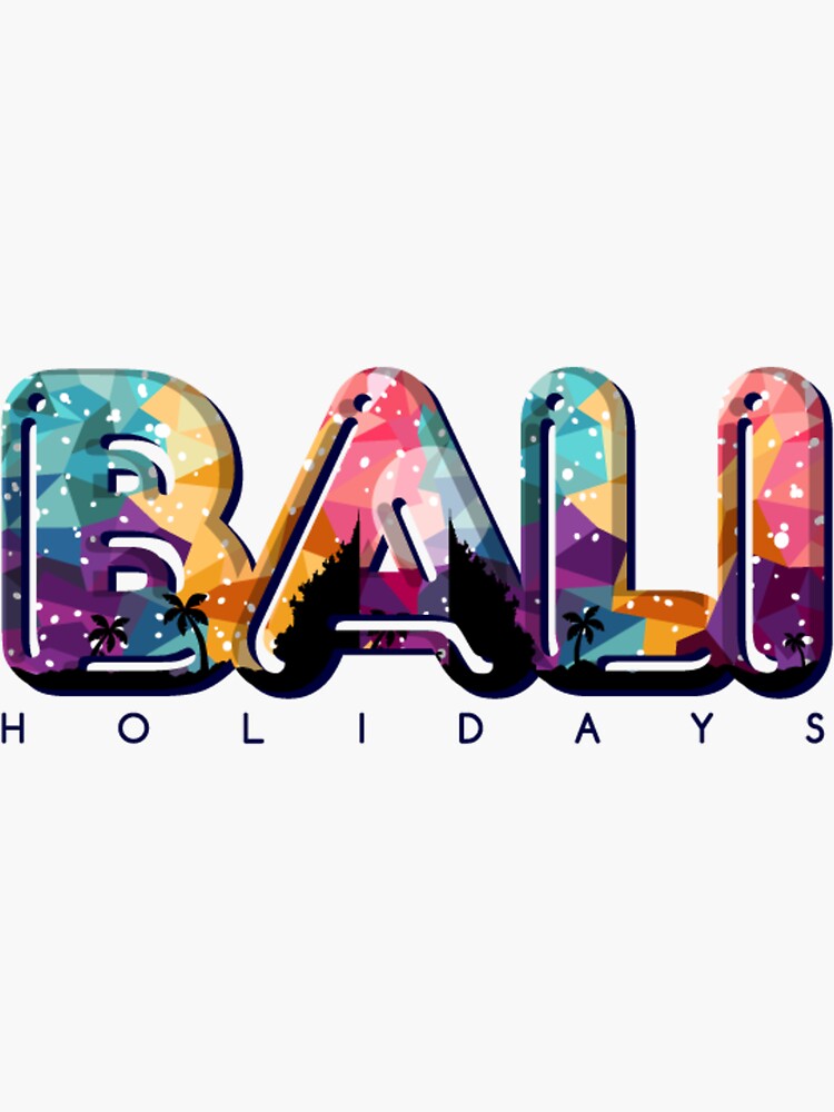 "Bali T-shirt Design" Sticker for Sale by aripintu | Redbubble