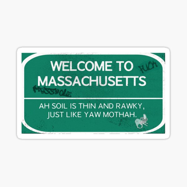 "Masshole" Sticker for Sale by Sagansuniverse | Redbubble