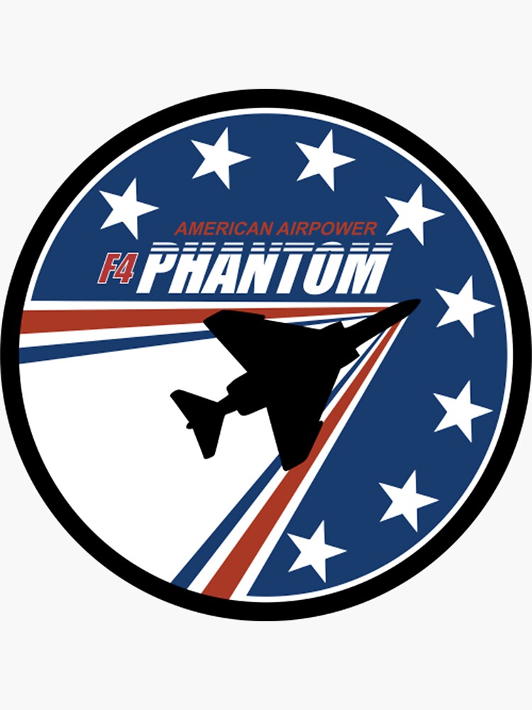 "Phantom Jet Fighter T-ShirtF-4 Phantom II Patch" Sticker for Sale by ...
