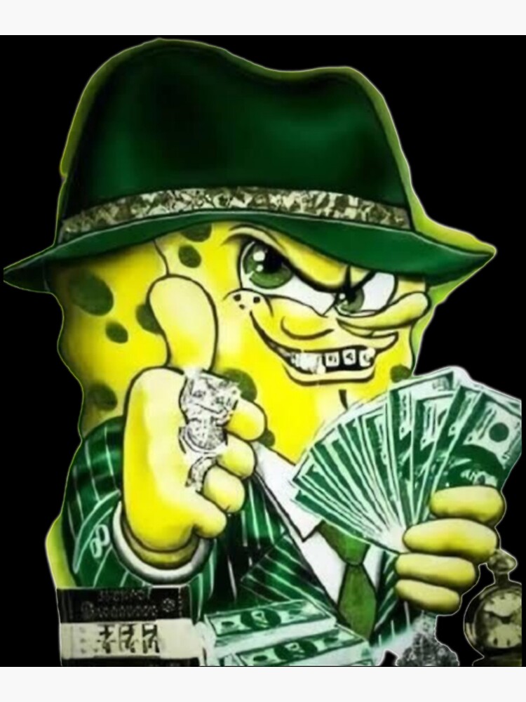 Poster « gangster drôle de bob l'éponge », par UGettzCo | Redbubble