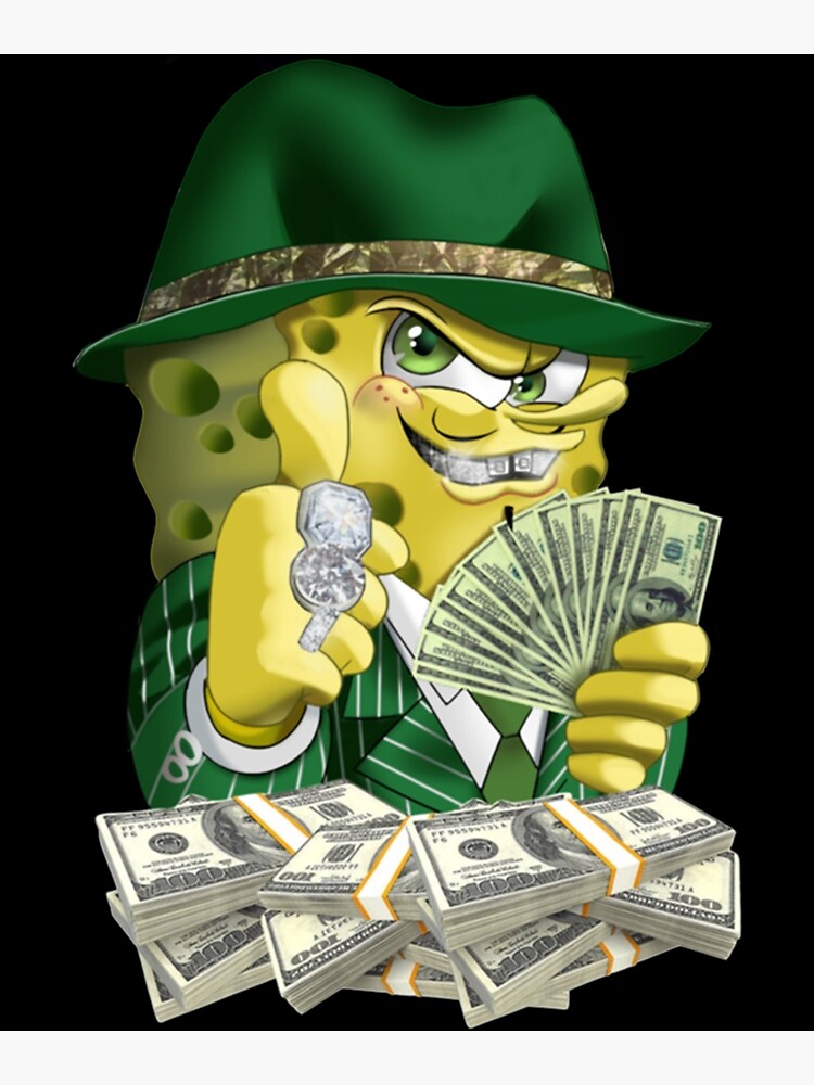 Poster « gangster drôle de bob l'éponge », par UGettzCo | Redbubble