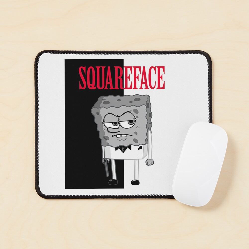 "Squareface - SpongeBob Al Pacino Scarface Gangster " Sticker for Sale ...