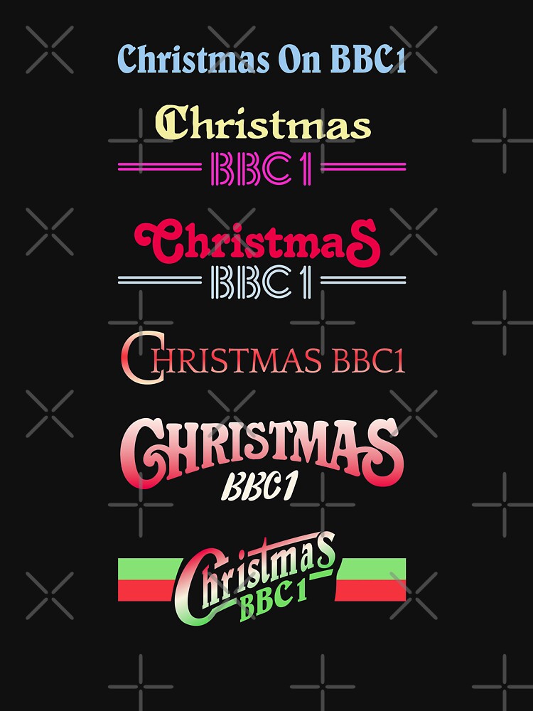 "Christmas on BBC1" T-shirt for Sale by ChrisOrton | Redbubble | ident ...