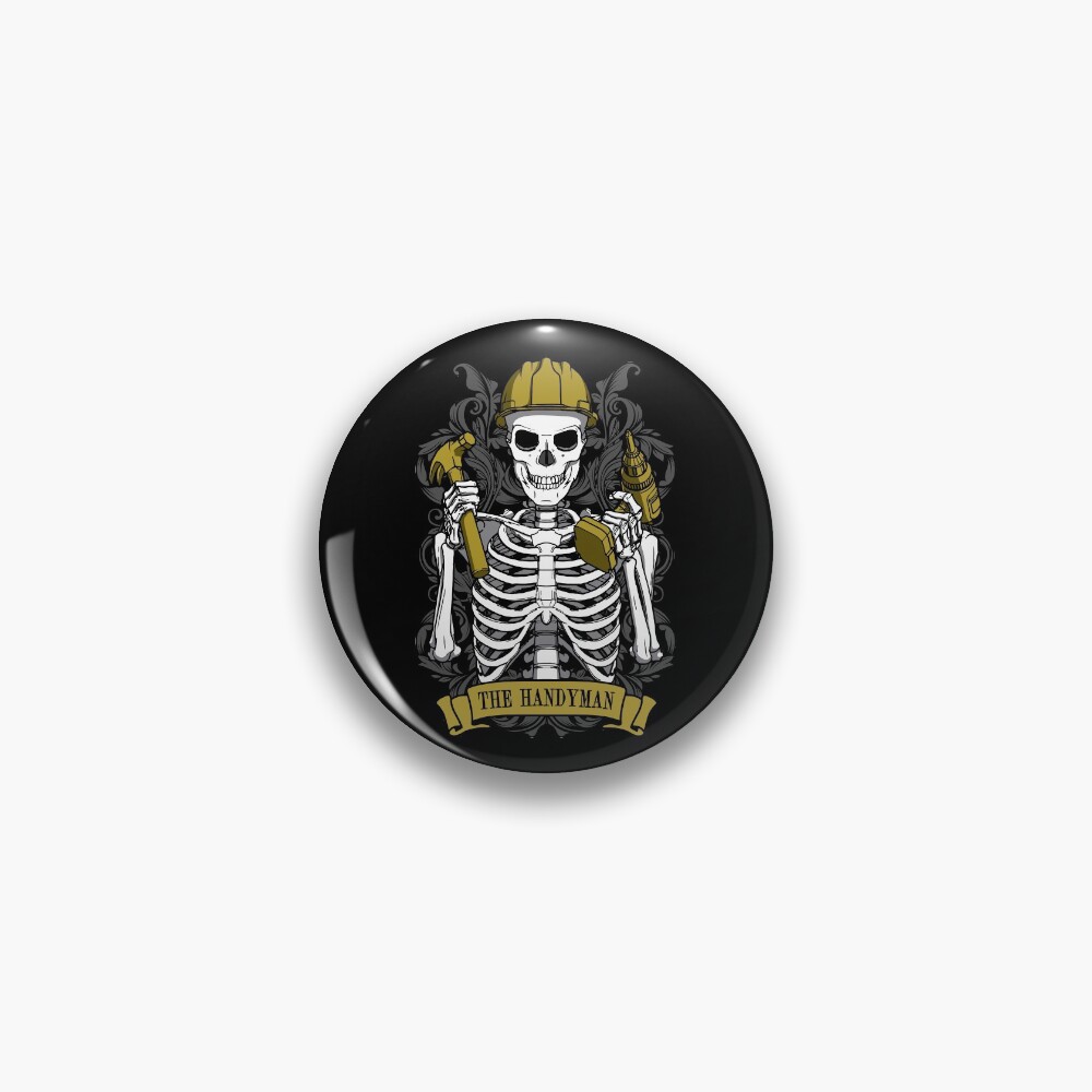 "Handyman Skeleton Vintage Tarot Card DIY Craftsman Mechanic" Pin by ...