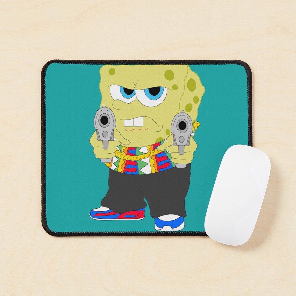 "Gangster Spongebob meme 90s Thug Cartoon Drip meme " Art Board Print ...