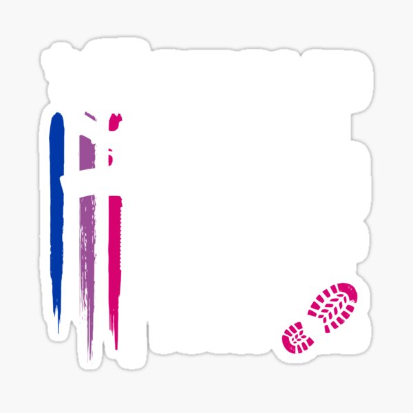 "Stomp My Flag I'll Stomp Your Ass Biosexual" Sticker for Sale by ...