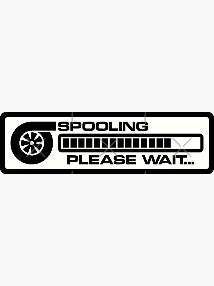 "Turbo Spooling V2" Sticker for Sale by Frazza001 | Redbubble