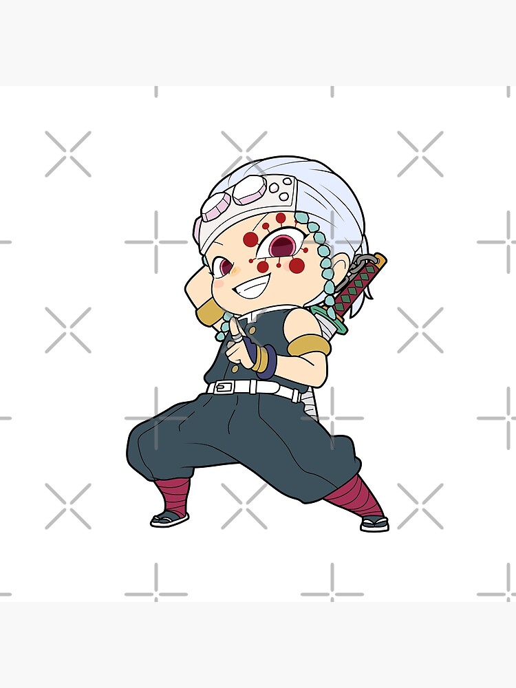 "Demon Slayer Tengen Uzui Chibi" Art Print by ChibiCheems | Redbubble