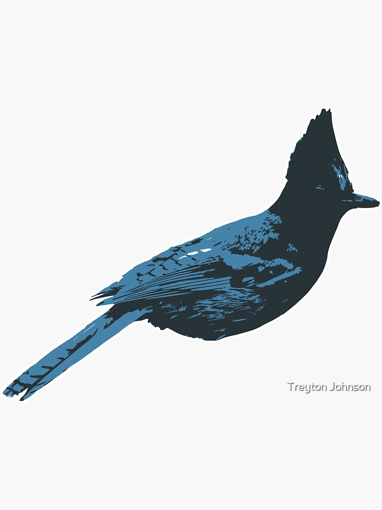 "Steller's Jay " Sticker for Sale by treytonjohnson1 | Redbubble